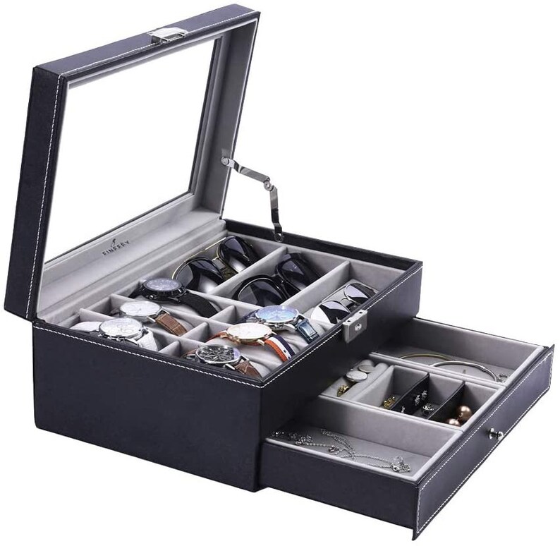 Watch Box,watch Box for Men 6,wood Watch Box Drawer,5th Anniversary ...