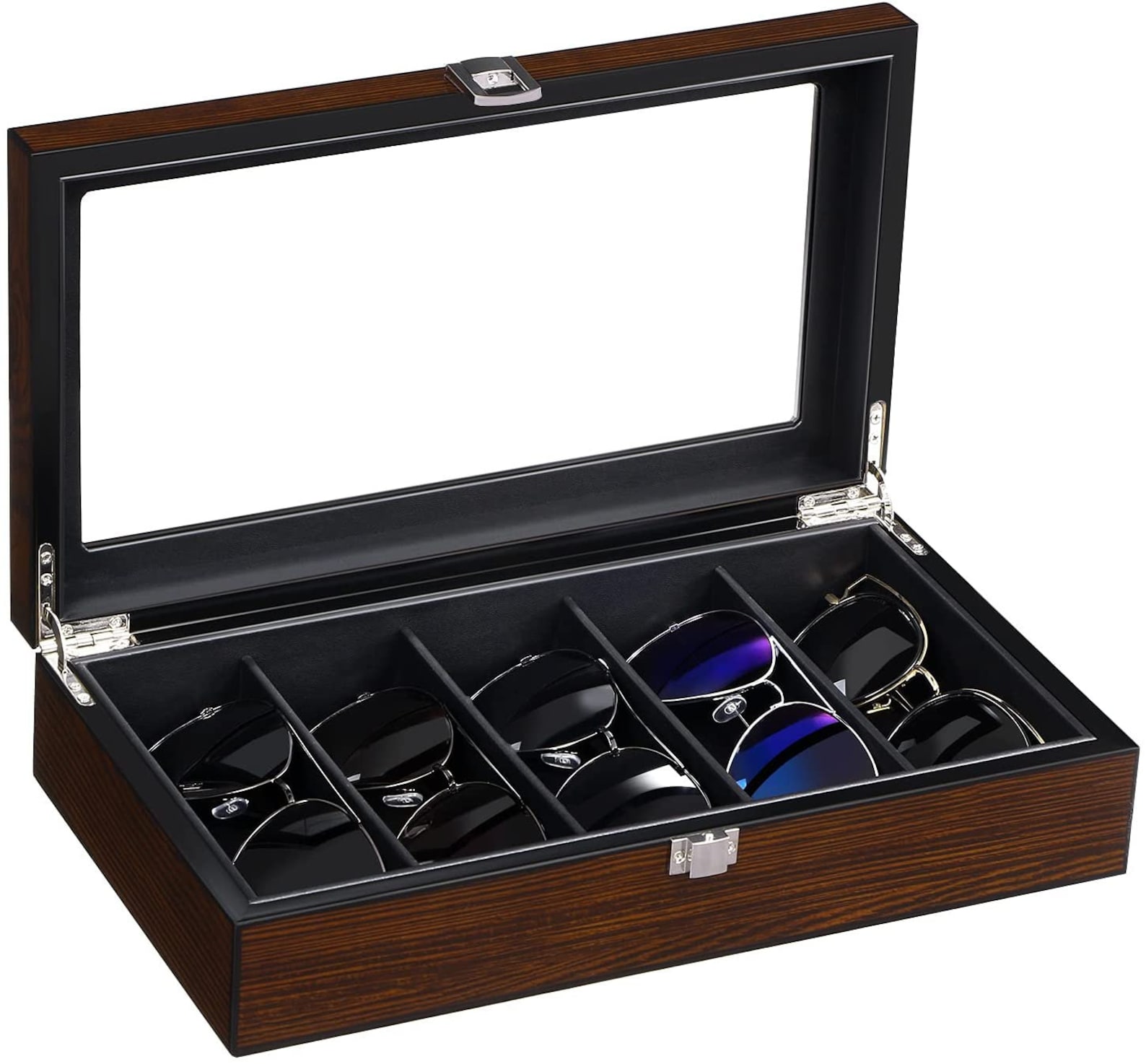 Sunglasses Display Case Wooden Compartments Glasses - Etsy