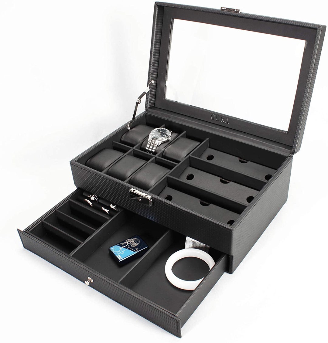 Custom Engraved Watch Box, Watch Box for Men, Personalized Watch, Mens ...