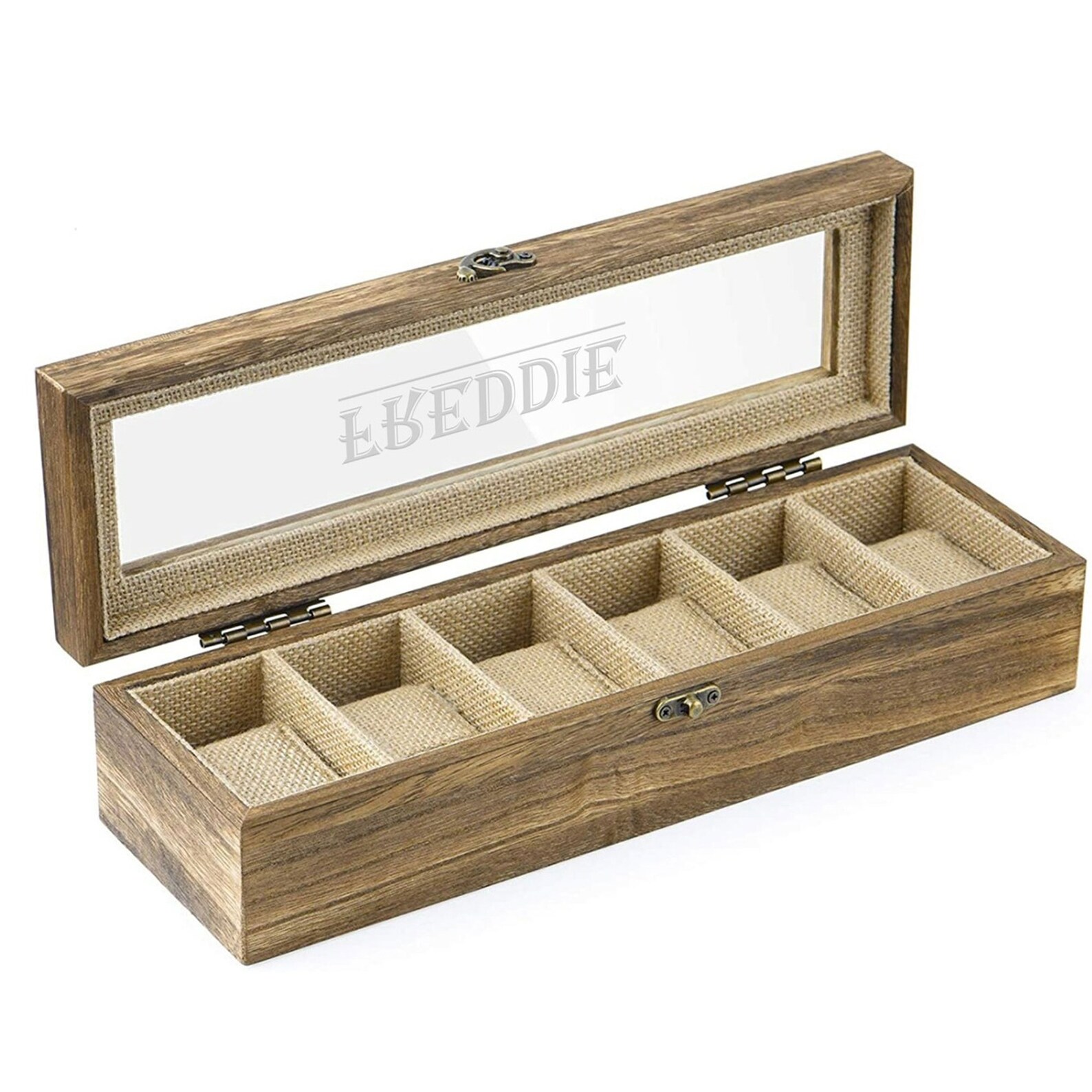 Personalized 6 or 8 Watch Display Case Custom 6/8 Watch Case - Etsy