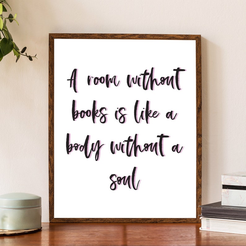 Printable Book Lover Art Print Set of 6 | Bookish Sayings Art Print ...
