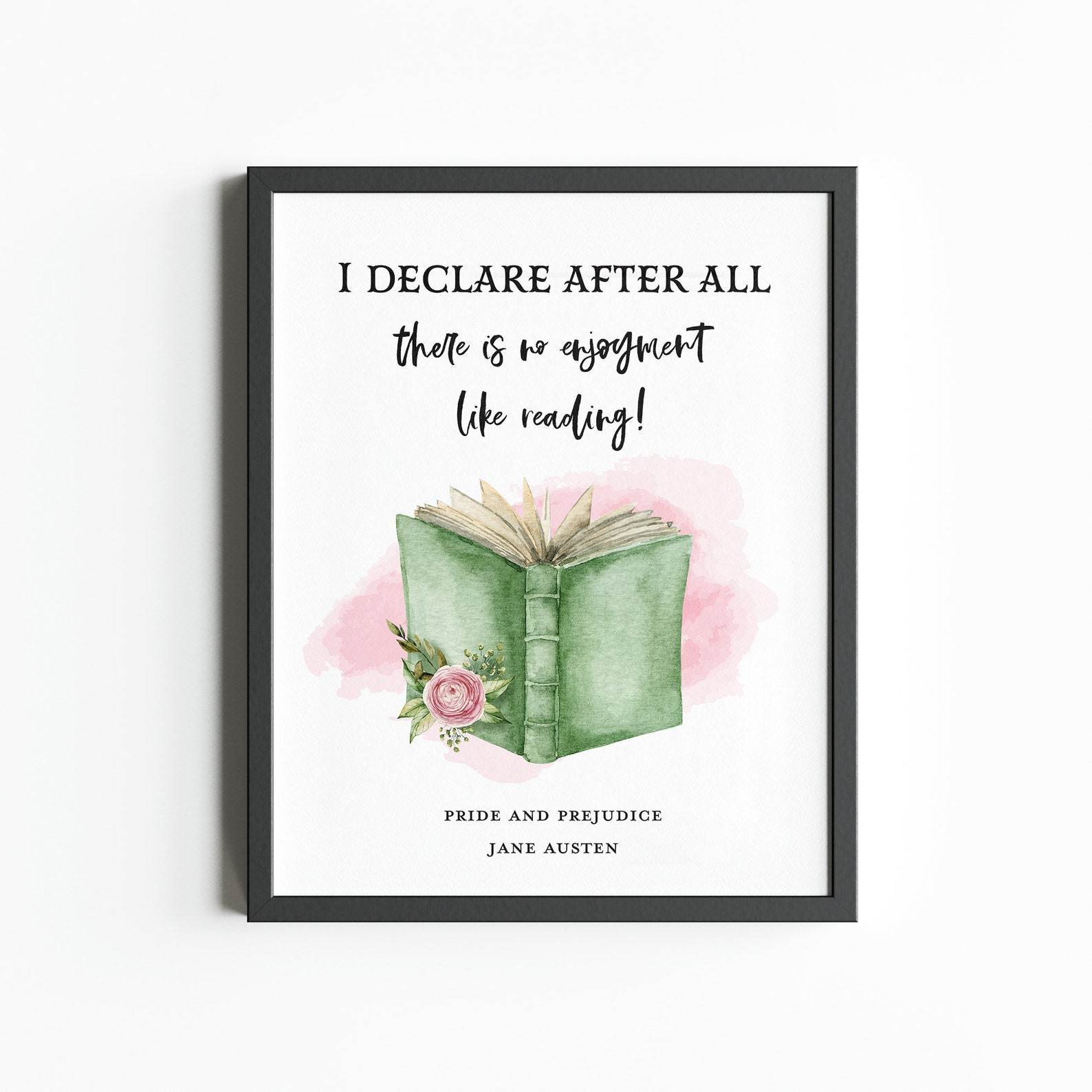 Jane Austen Wall Art Set of 3 | Printable Jane Austen Posters | Jane ...