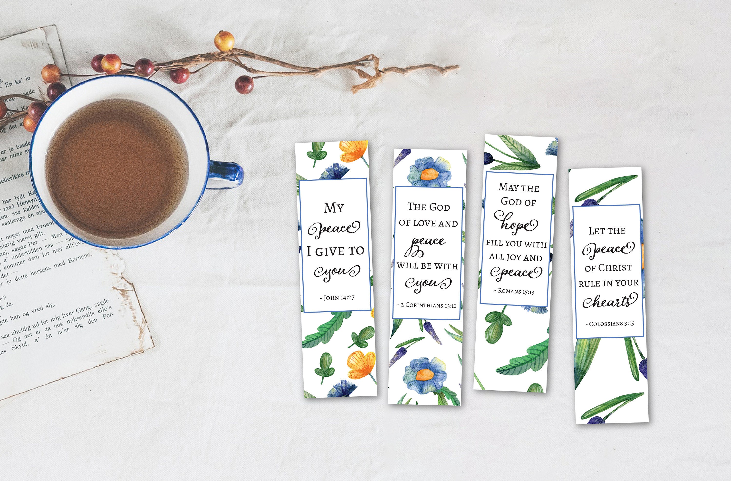 Printable Peace Bible Bookmarks Scripture Bookmarks Printable Bookmarks ...