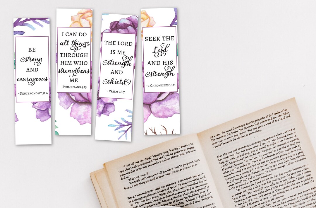 Printable Bible Bookmarks | Scripture Bookmarks | Printable Bookmarks ...