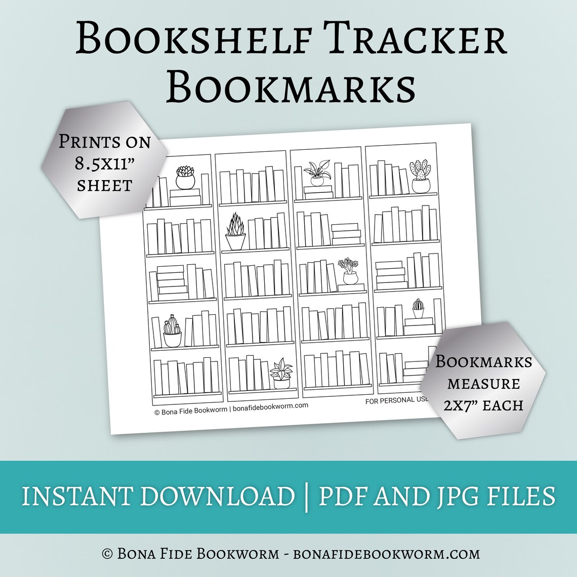 Printable Reading Tracker Bookmarks | Bookshelf Tracker Bookmarks, Book ...