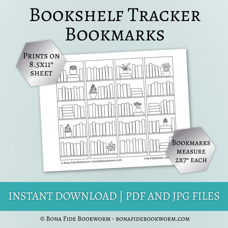 Printable Reading Tracker Bookmarks | Bookshelf Tracker Bookmarks, Book ...