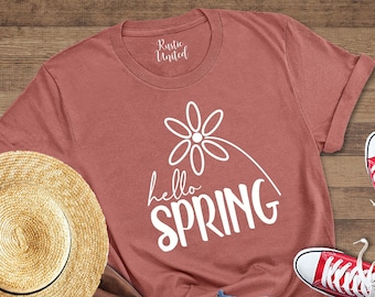 Hello Spring Shirt | Etsy