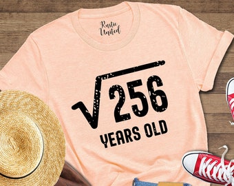 Square Root Birthday Shirt - Etsy