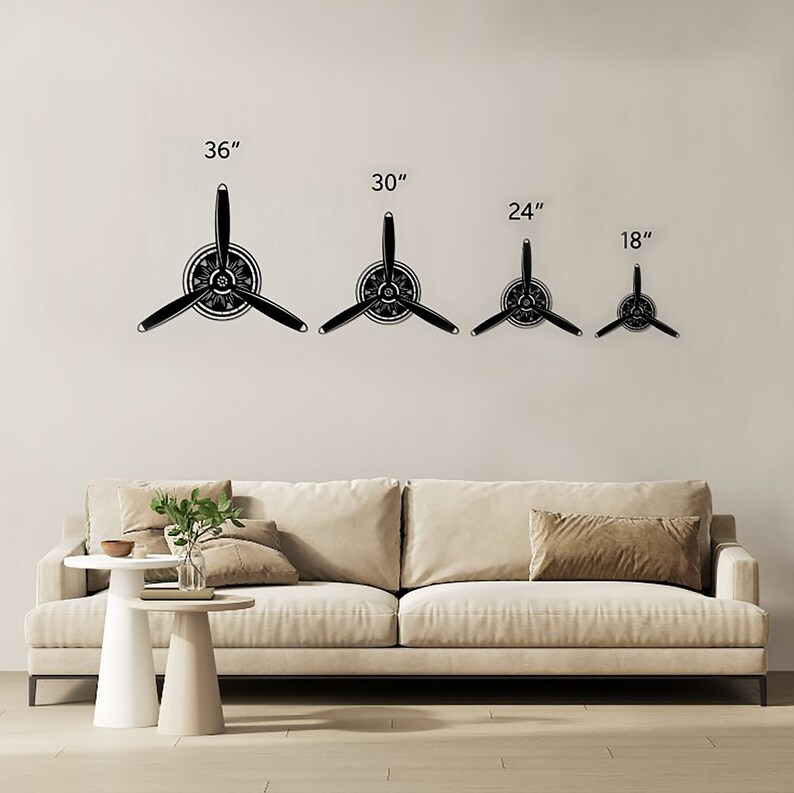 Airplane Propeller Metal Wall Décor Aviation Gift Flight - Etsy