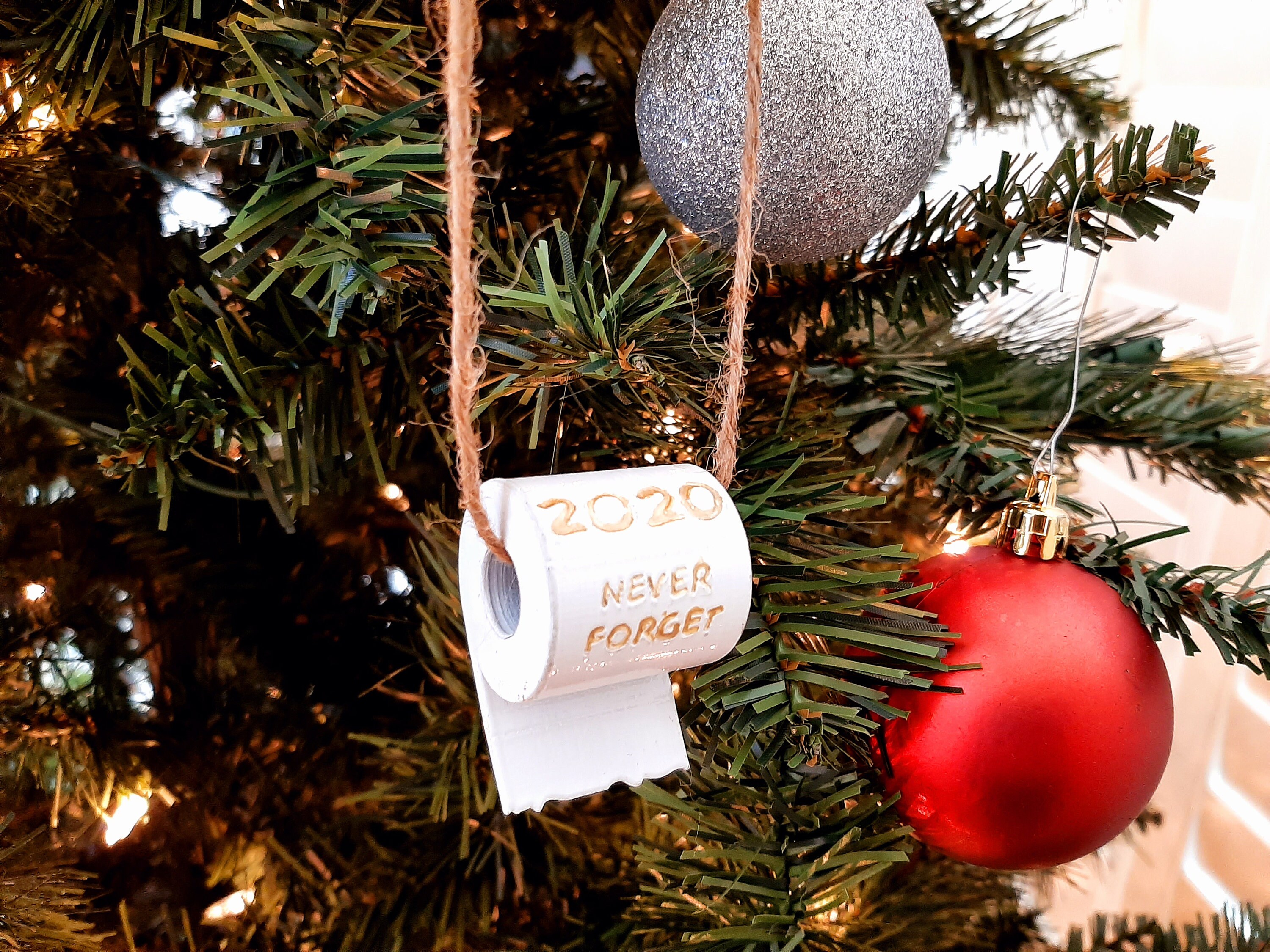 Commemorative 2020 Toilet Paper Christmas Tree Ornament - Etsy