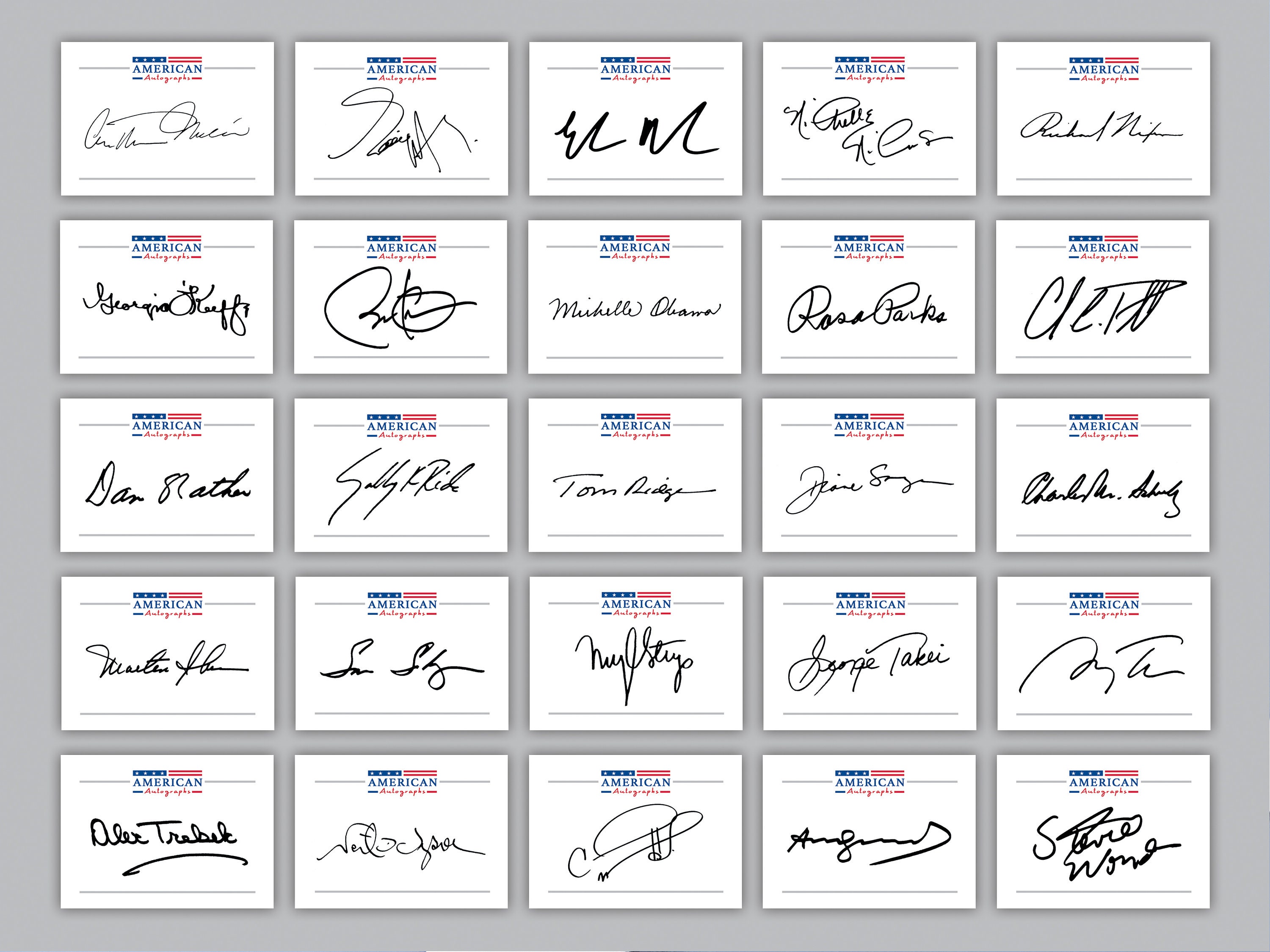 American Autographs Collectible Trading Cards (single Pack) - Etsy