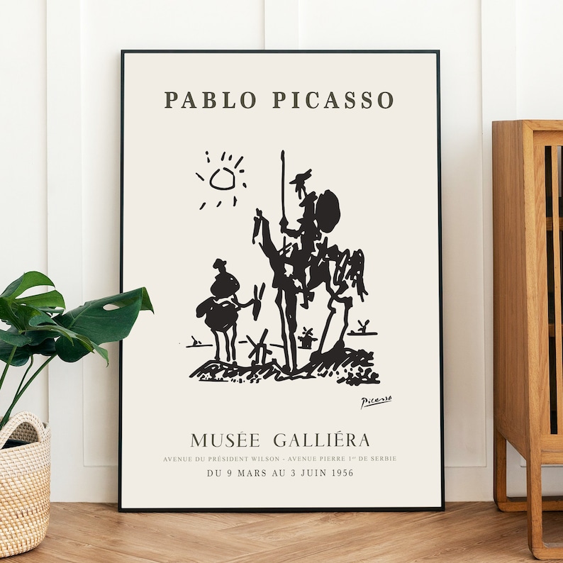 Pablo Picasso Don Quixote Printable Poster 1955 HIGH QUALITY Print - Etsy