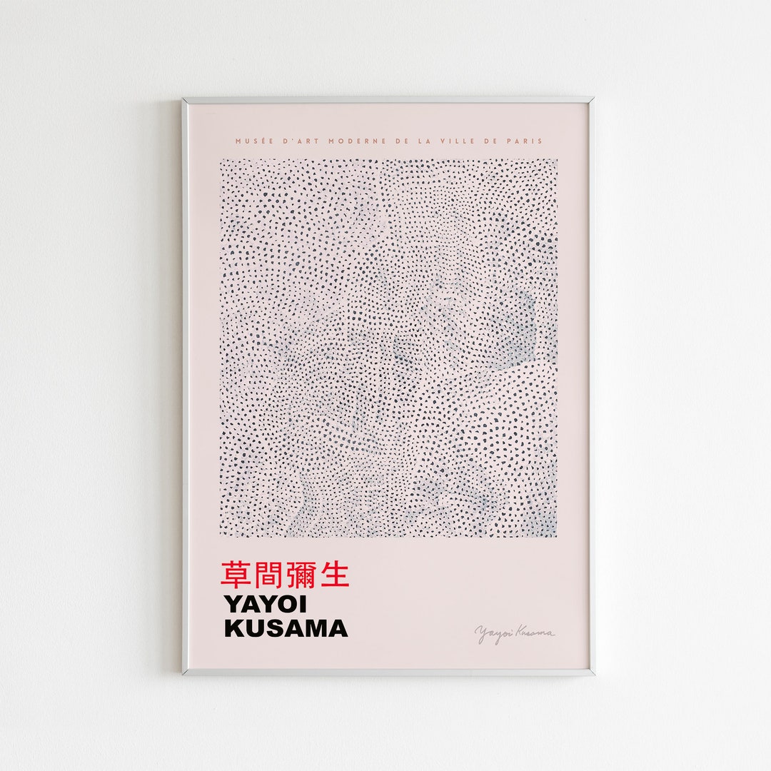 Yayoi Kusama Exhibition Poster Abstract Art Print Japanese Art HIGH ...