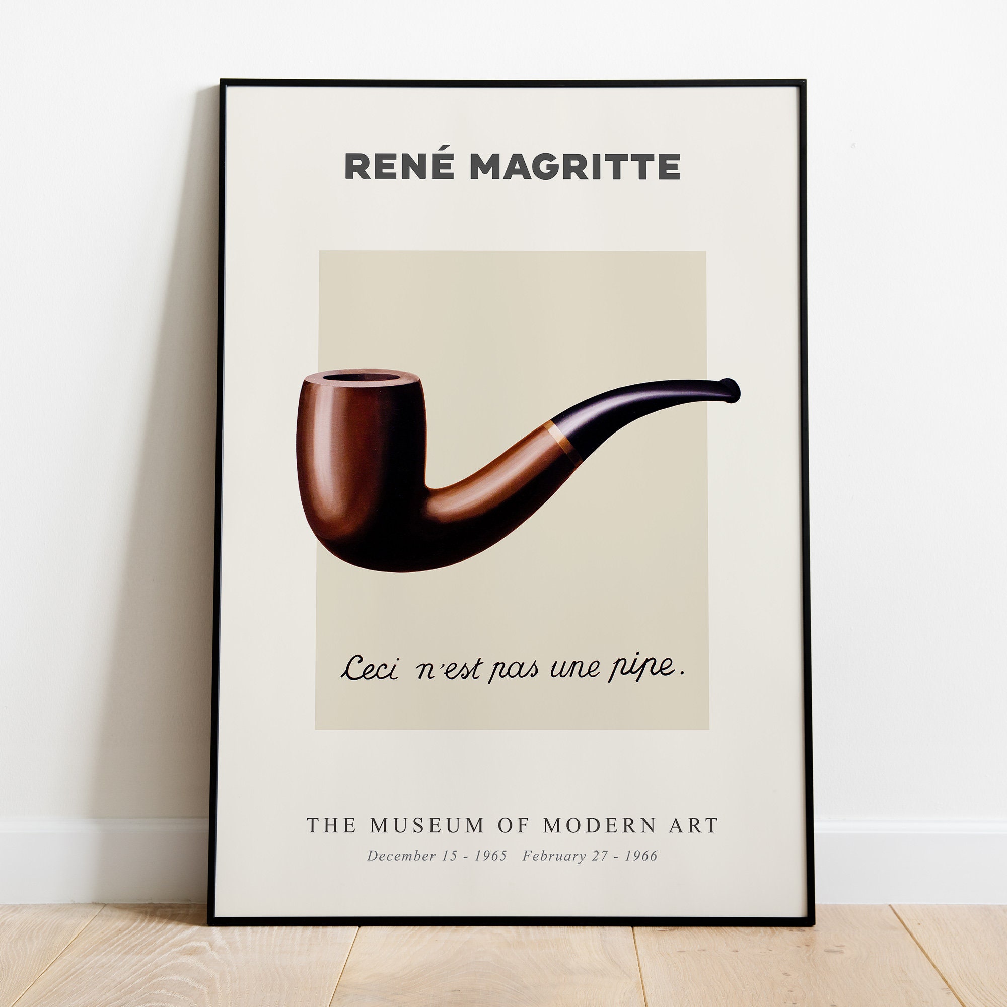 Rene Magritte Treachery of Images Print / Exhibition Poster / Printable ...