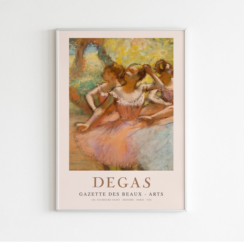Edgar Degas Print Dancers Exhibition Poster Art Print HIGH - Etsy