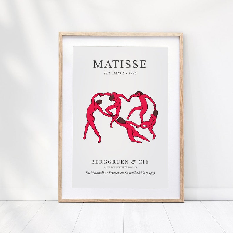 Henri Matisse the Dance Print Exhibition Poster Home Wall Decor - Etsy