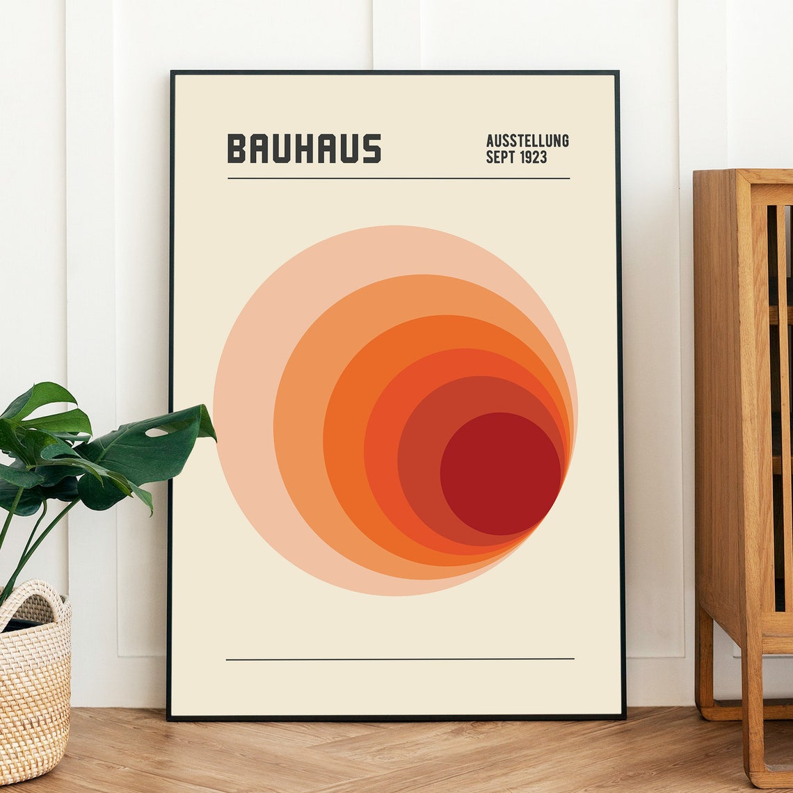 Bauhaus Print Design Circular Geometric Shape Exhibition - Etsy Australia