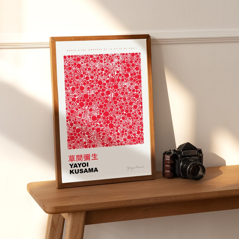 Yayoi Kusama Exhibition Poster Abstract Art Print Pop Art | Etsy