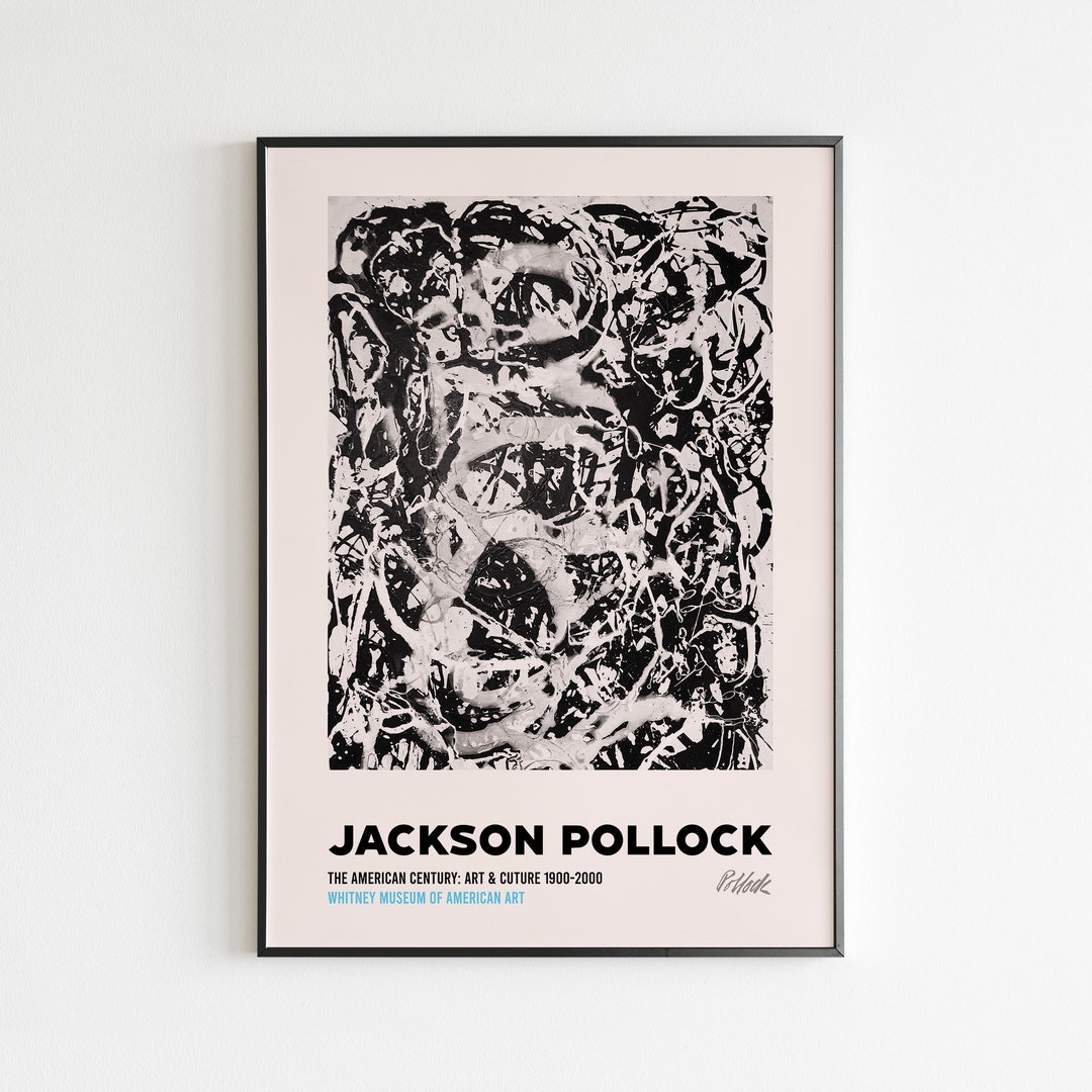 Jackson Pollock Print Exhibition Poster Home Wall Decor HIGH QUALITY ...
