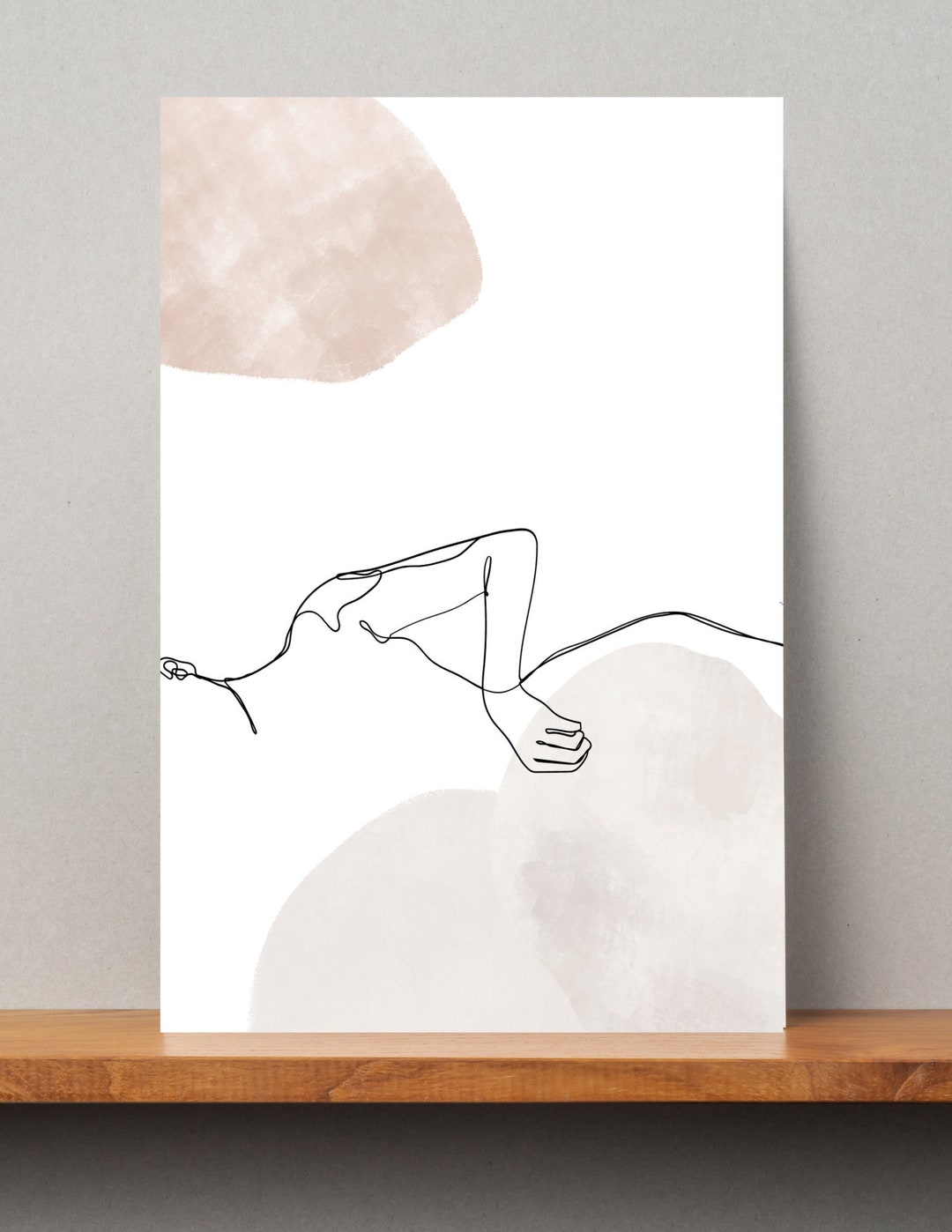 Feminine Portrait Linework. Linework Print Minimalist Print - Etsy