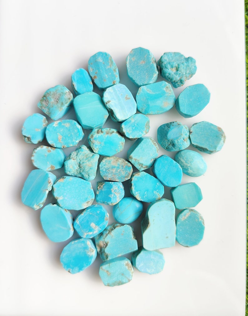 Natural American Turquoise Rough Free Form Rocks, Arizona Genuine Raw ...