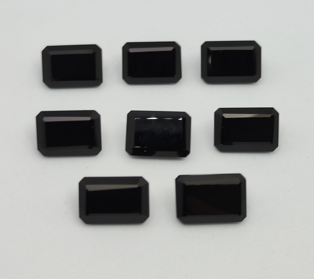 Natural AAA Black Onyx Octagon Shape Faceted Gemstone 3x5 4x6 5x7 6x8 ...