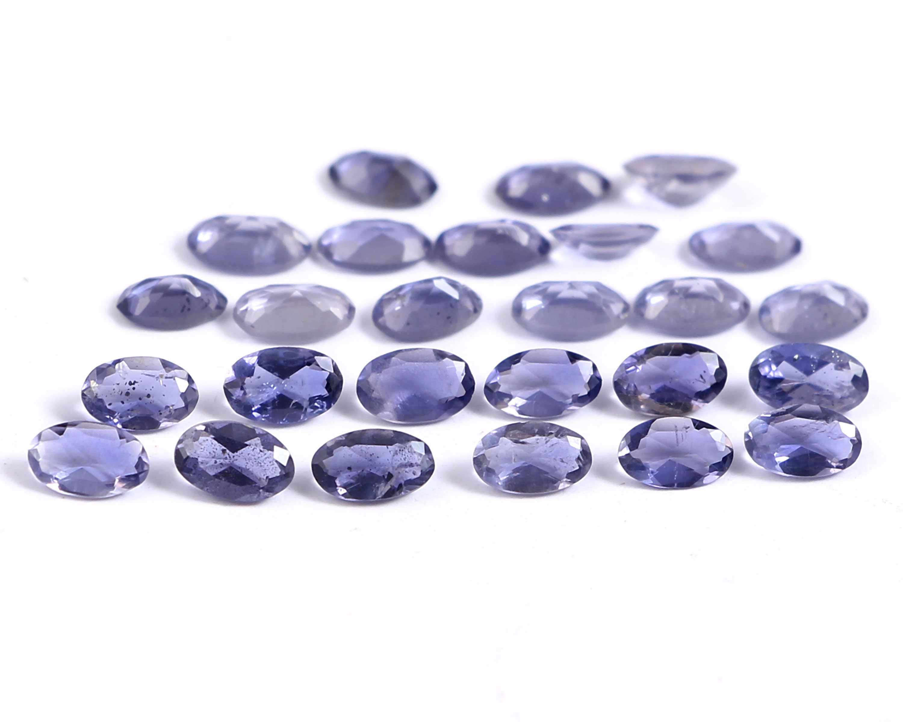 AAA Iolith Oval Form Facettierte Edelsteine 2x4 2.50x5 3x5 4x6 5x7 6x8 ...