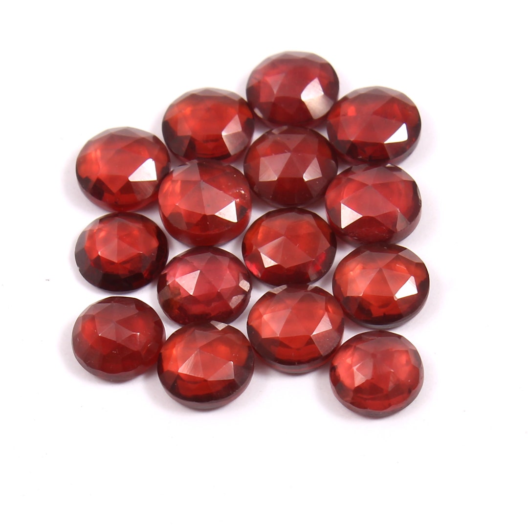 Natural Garnet Round Shape Rosecut Cabochon Gemstones 2MM 2.50MM 3MM ...