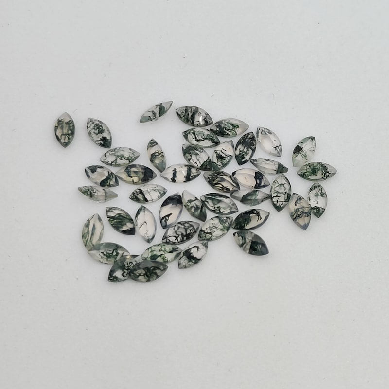 Moss Agate Stone 3mm - Etsy