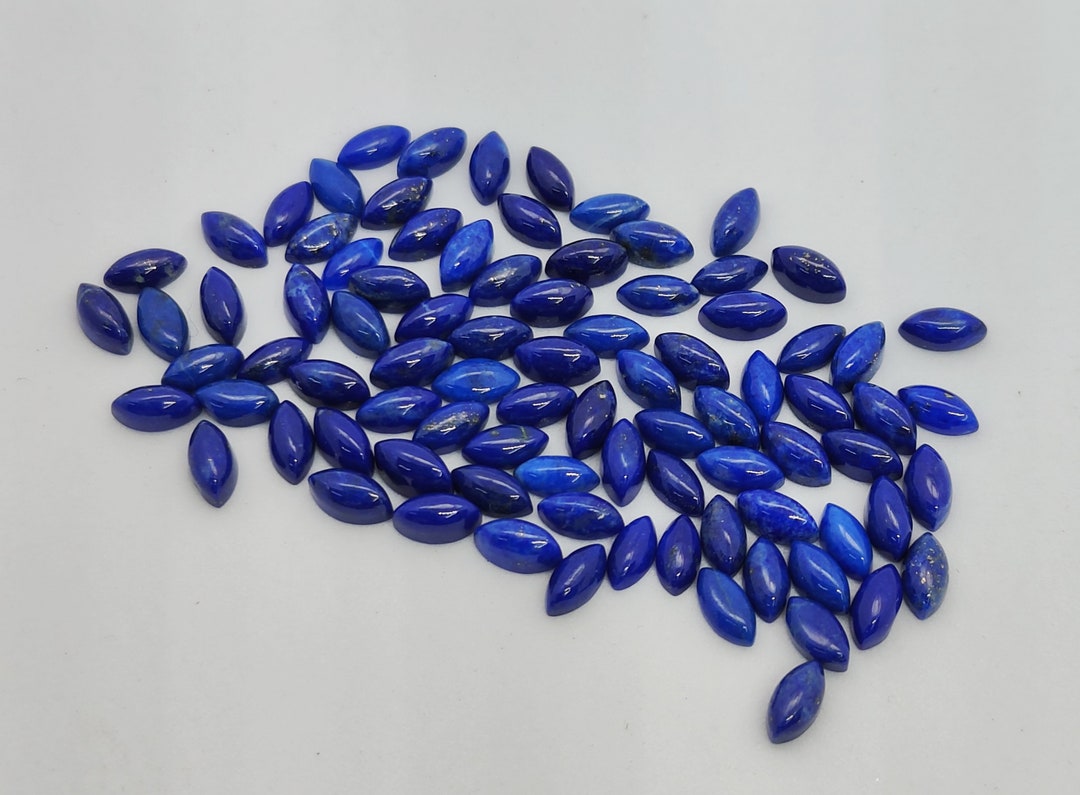 Natural AAA Lapis Lazuli Marquise Shape Cabochon Gemstone2x4mm 2.5x5mm ...