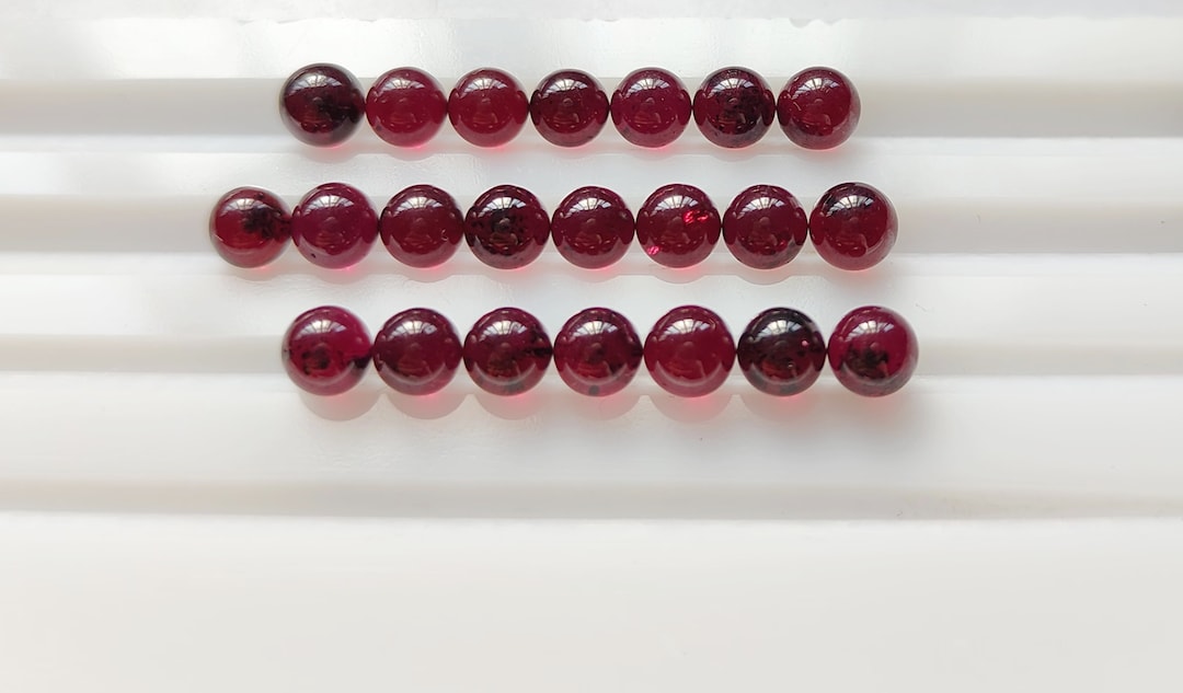 Natural AAA Garnet Perfect Sphere Balls 2.75MM 3MM 3.25MM 4.75MM 5MM 5 ...