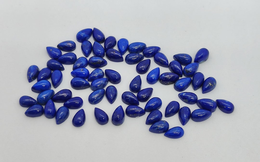 Natural AAA Lapis Lazuli Pear Shape Cabochon Gemstone 2x3 3x4 3x5 4x6 ...