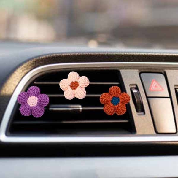 Crochet Flower for Car Vent - Etsy