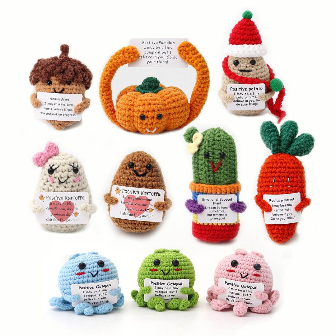 Crochet Vegetable Doll,back to School Gift,actively Encourage Gifts ...