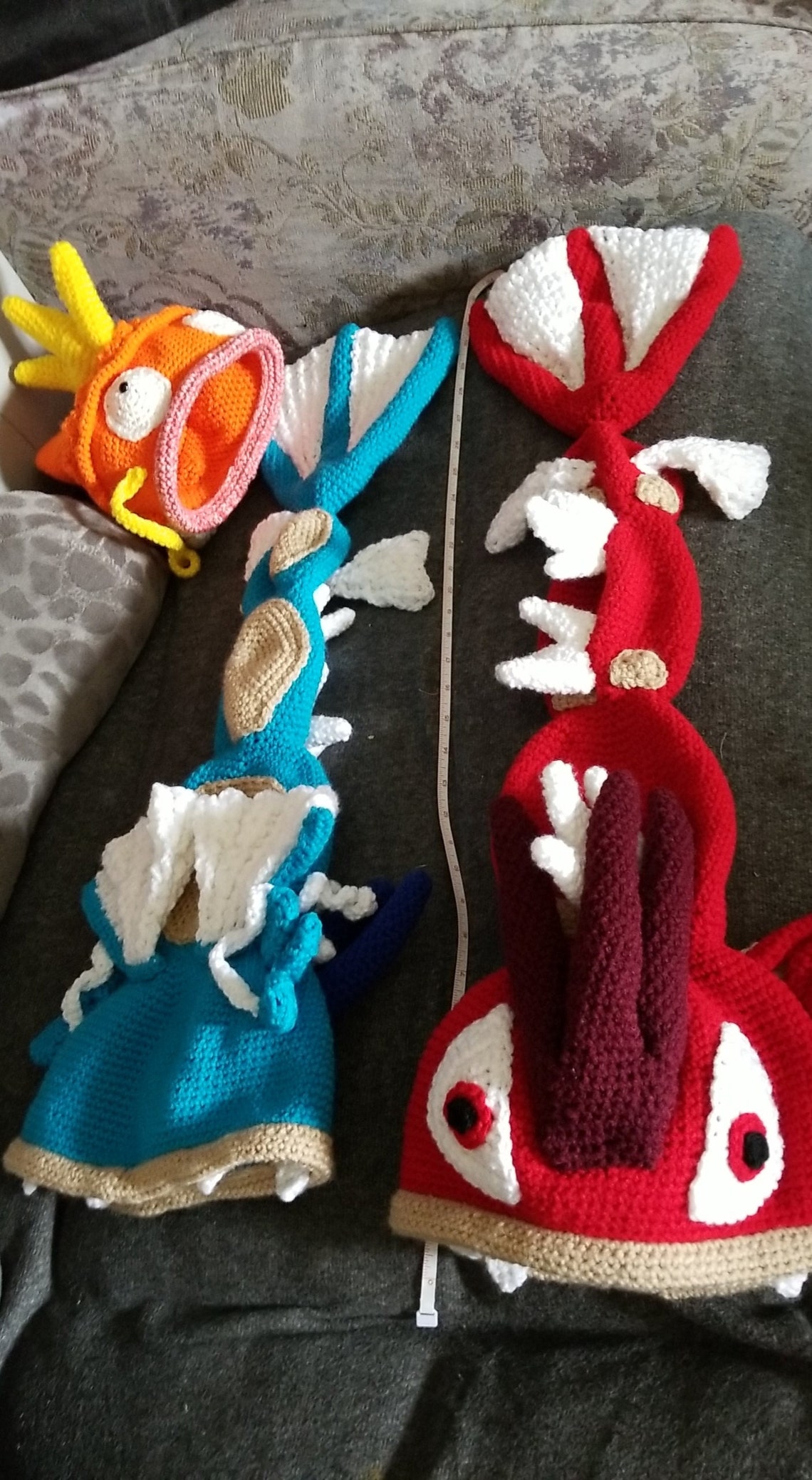 CROCHET PATTERN ONLY - Gyarados and Magikarp Beanie - Etsy
