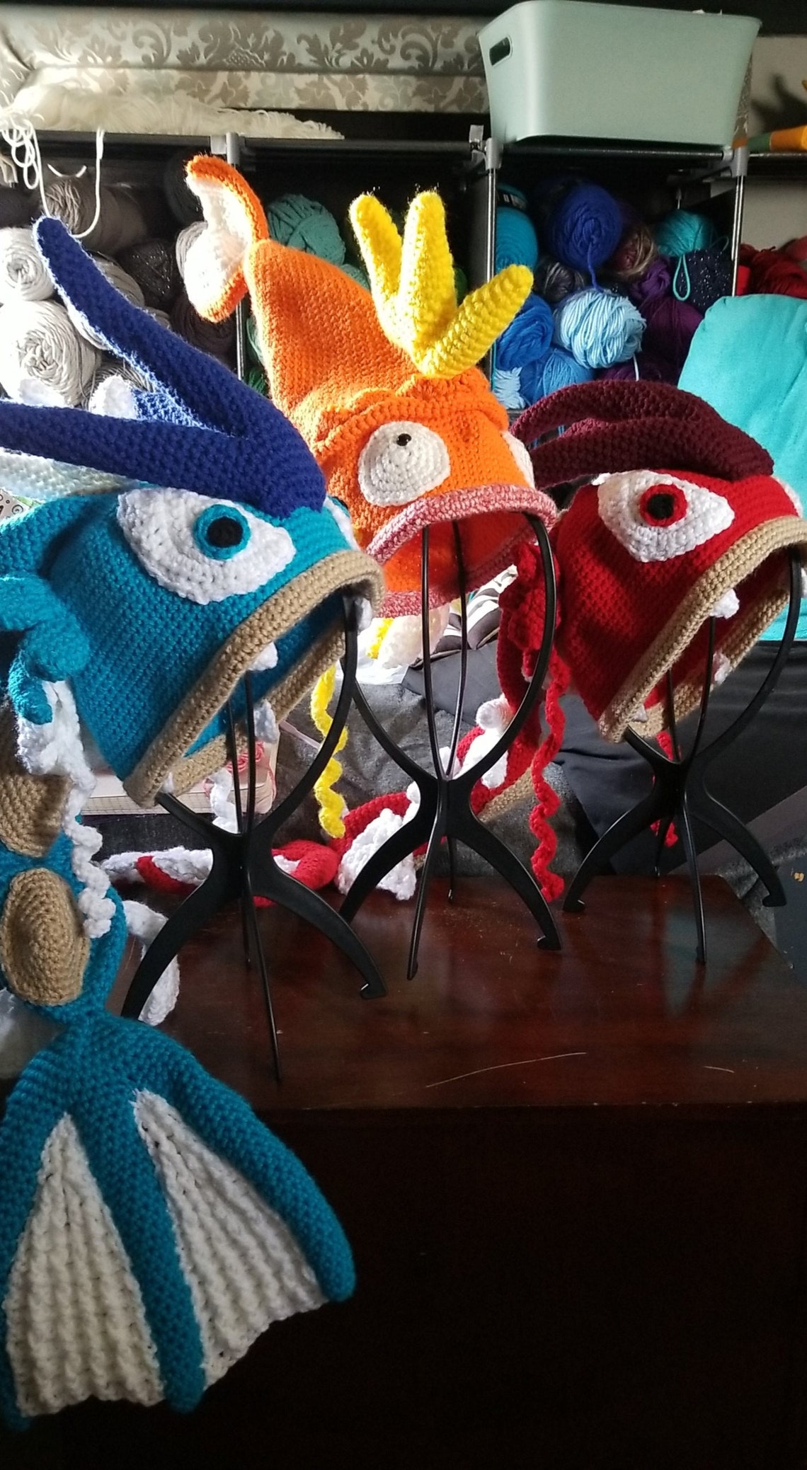 CROCHET PATTERN ONLY - Gyarados and Magikarp Beanie - Etsy