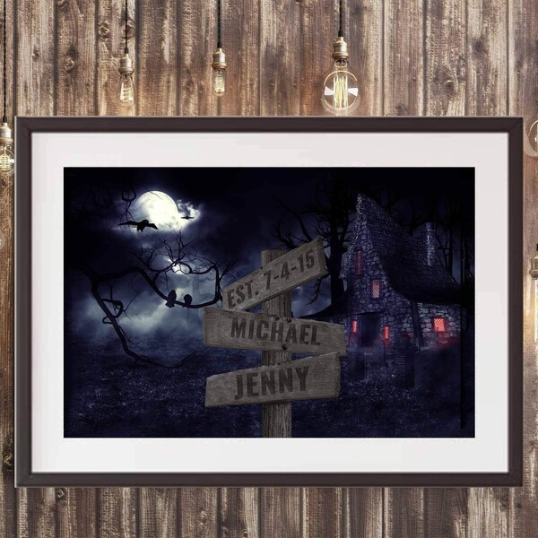 Halloween Directional Signs - Etsy