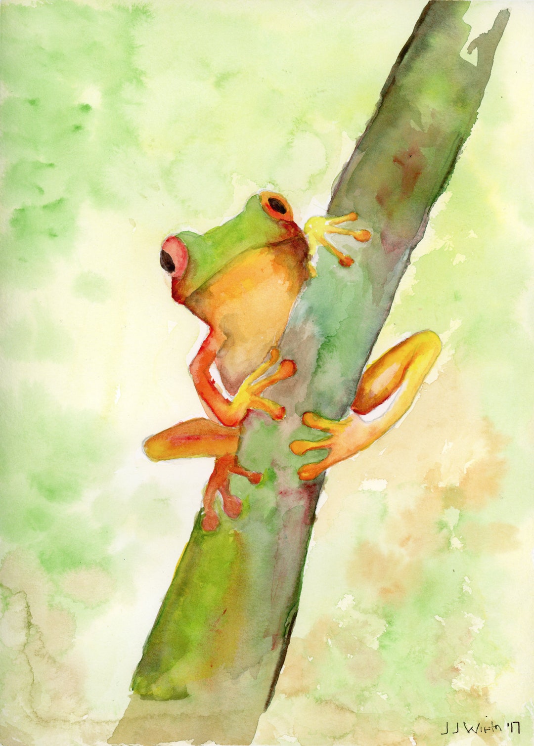 Harry the Frog, Giclee Print - Etsy