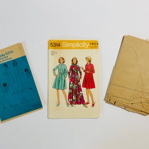 Simplicity 5314 bust 32 vintage 1970s Sewing Pattern 1972 70s Sewing ...