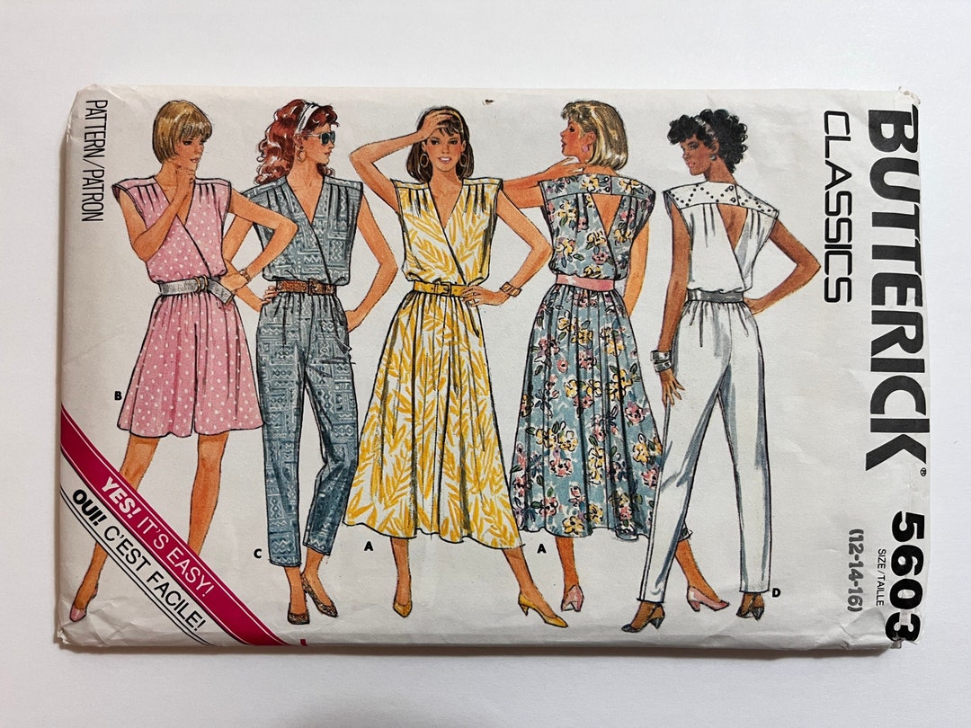 Butterick 5603 bust 34 36 38 vintage - Etsy