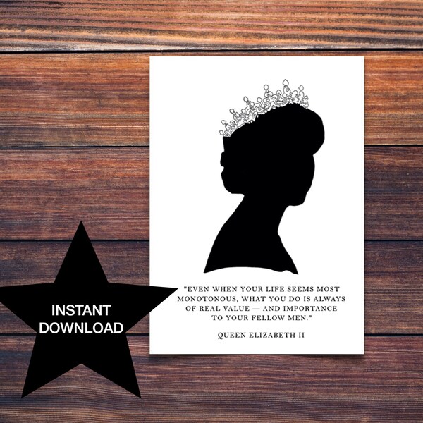 Elizabeth Ii Greeting Card - Etsy