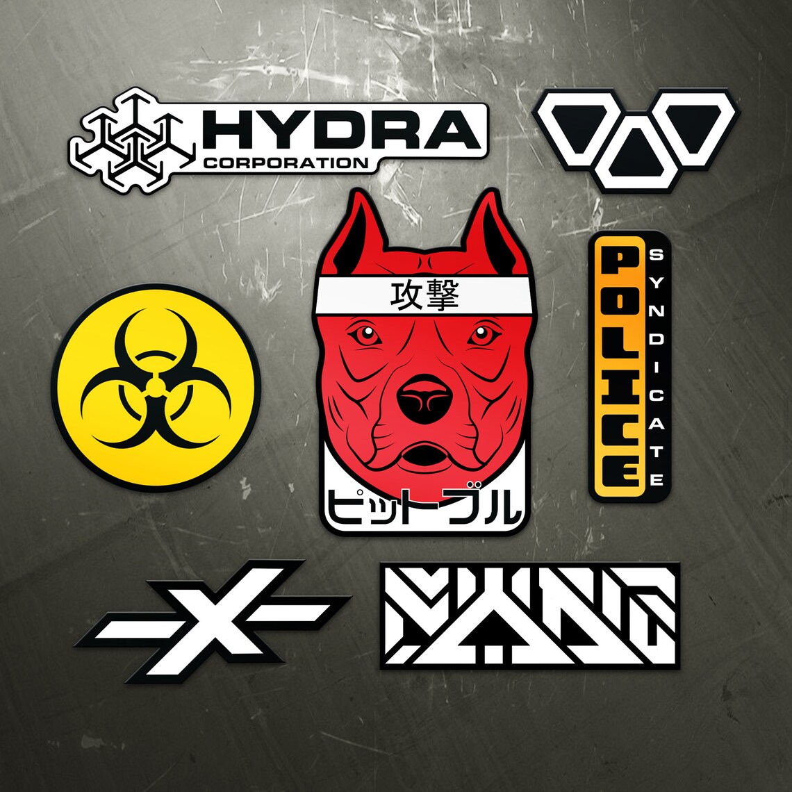Cyberpunk Sticker Pack Waterproof Cyberpunk Decal Set tag to | Etsy
