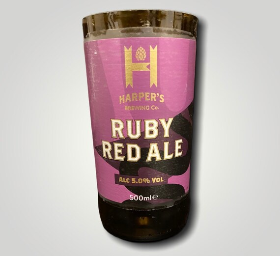 Harpers Ruby Red Ale Upcycled Glass Best Friend Gifts for - Etsy