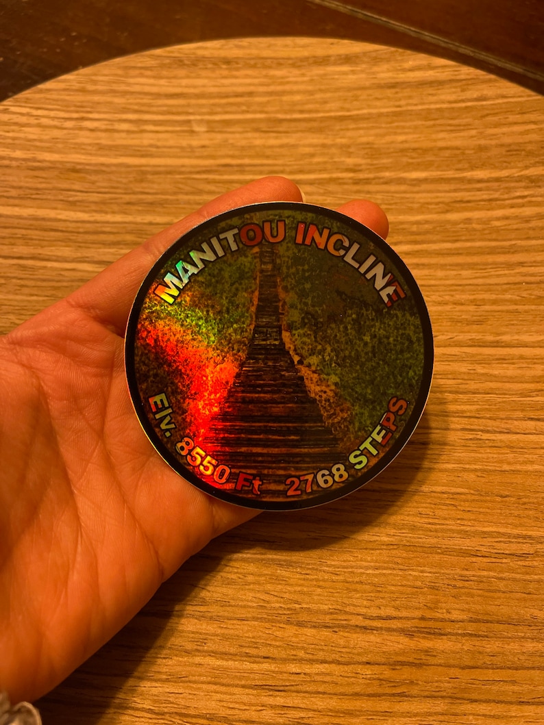 Holographic Manitou Incline Sticker - Etsy