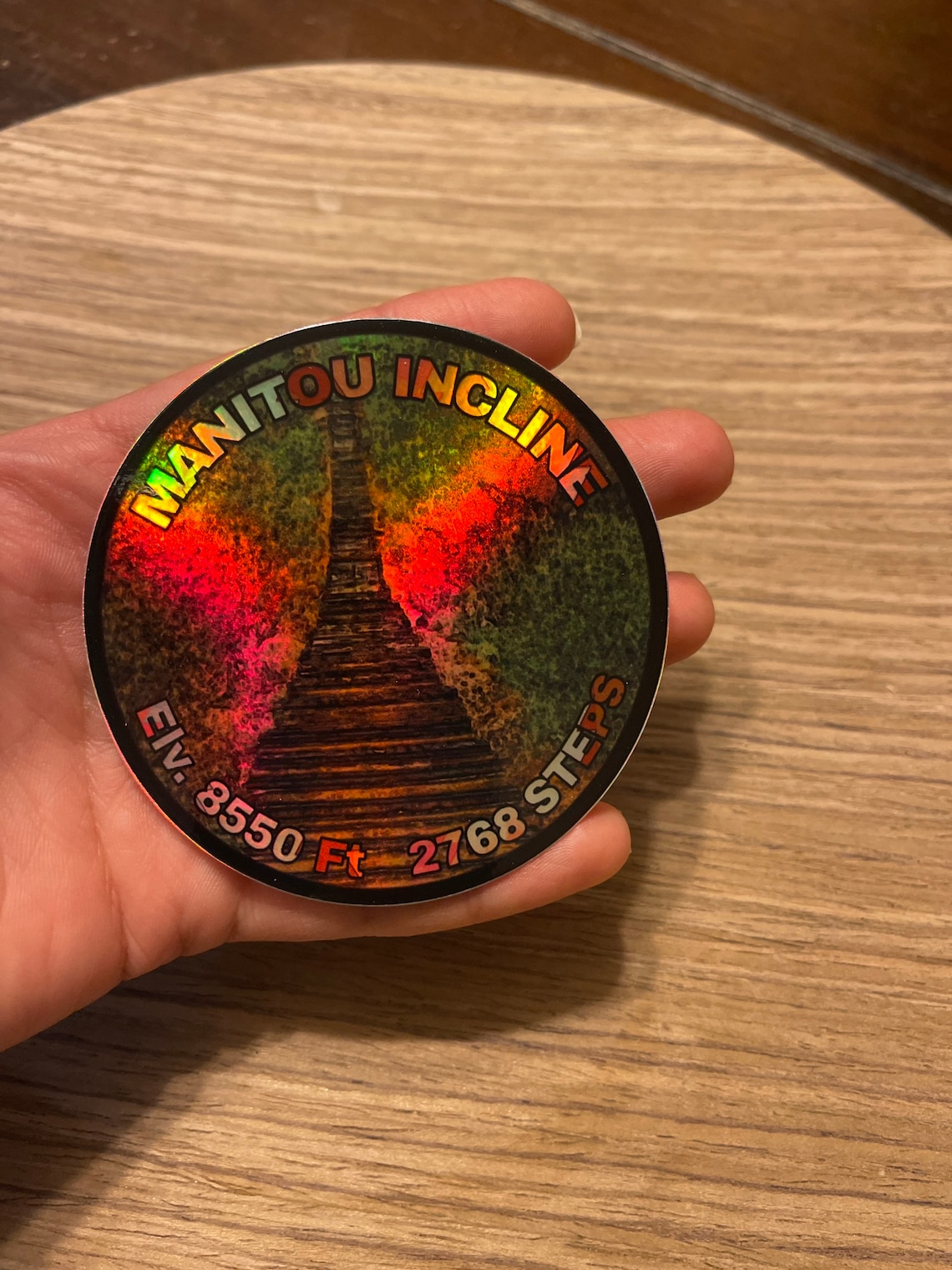 Holographic Manitou Incline Sticker - Etsy