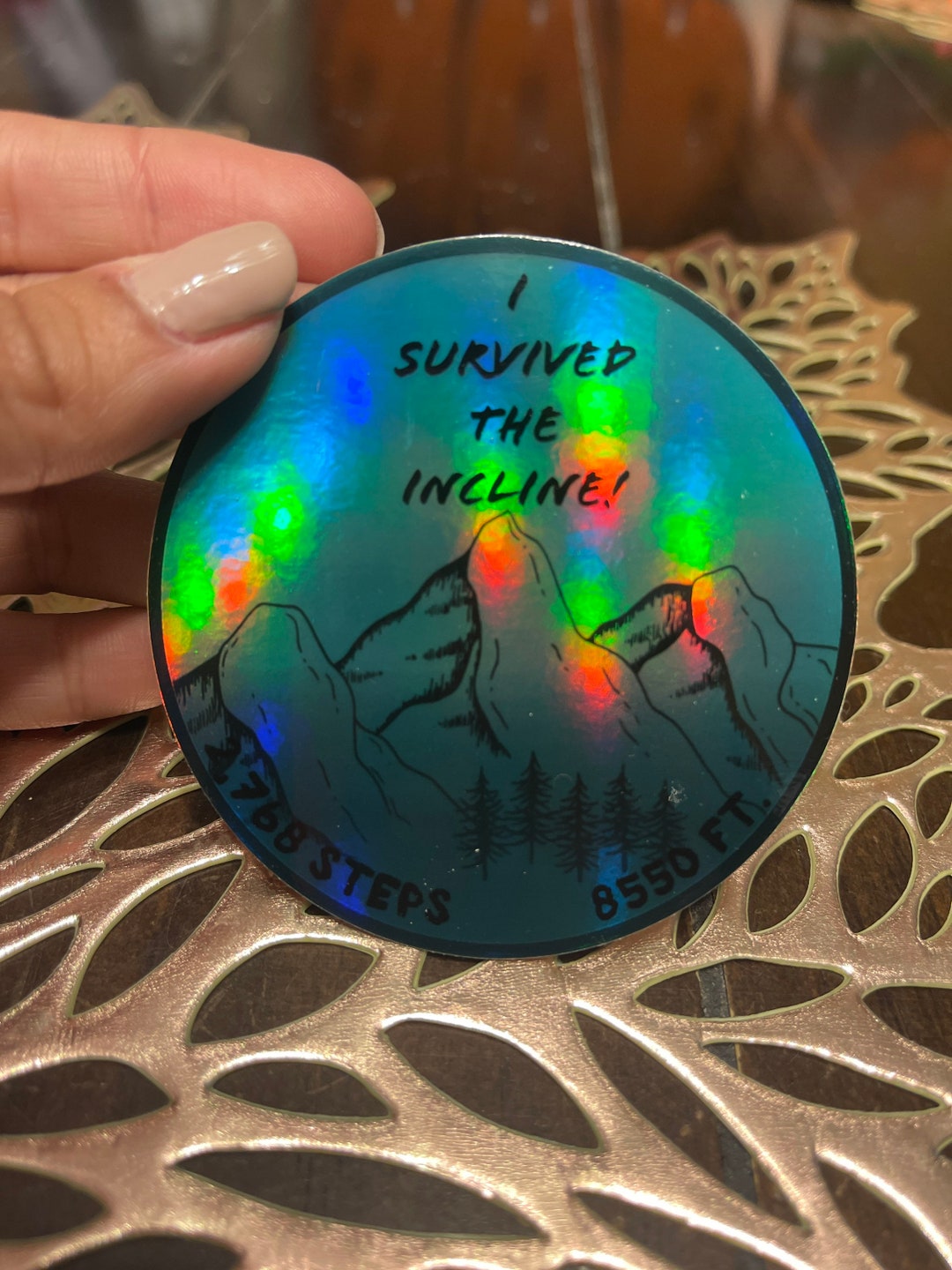 Holographic Manitou Incline Sticker - Etsy