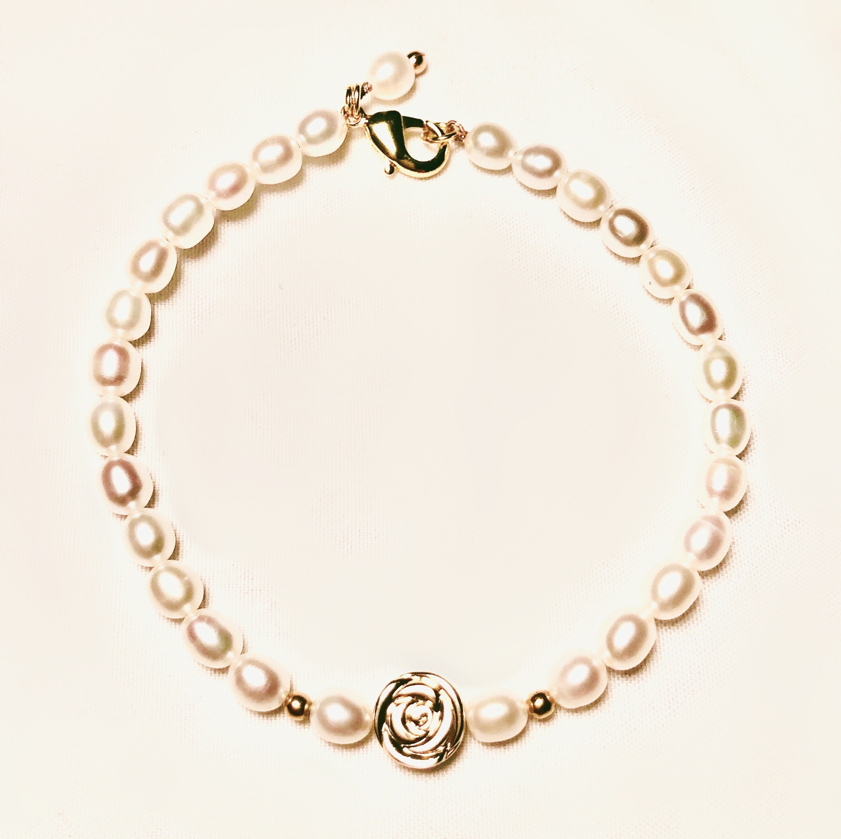 Pulsera de perlas rosadas perlas blancas de agua dulce | Etsy