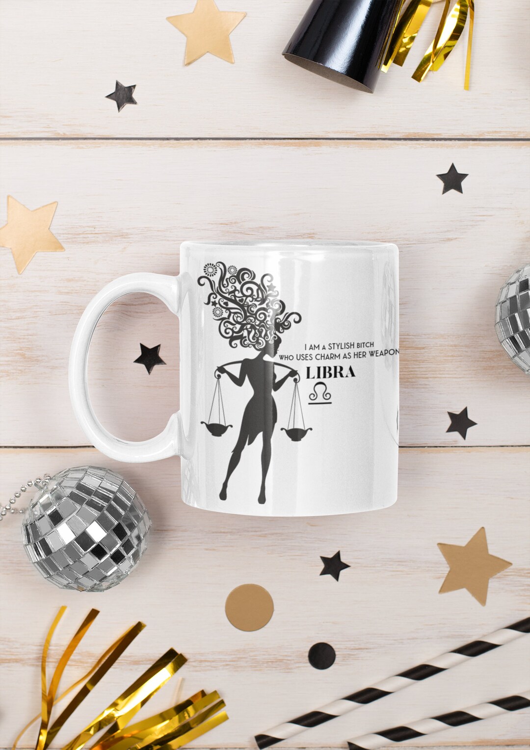Bad Bitch Mug - Libra - Etsy