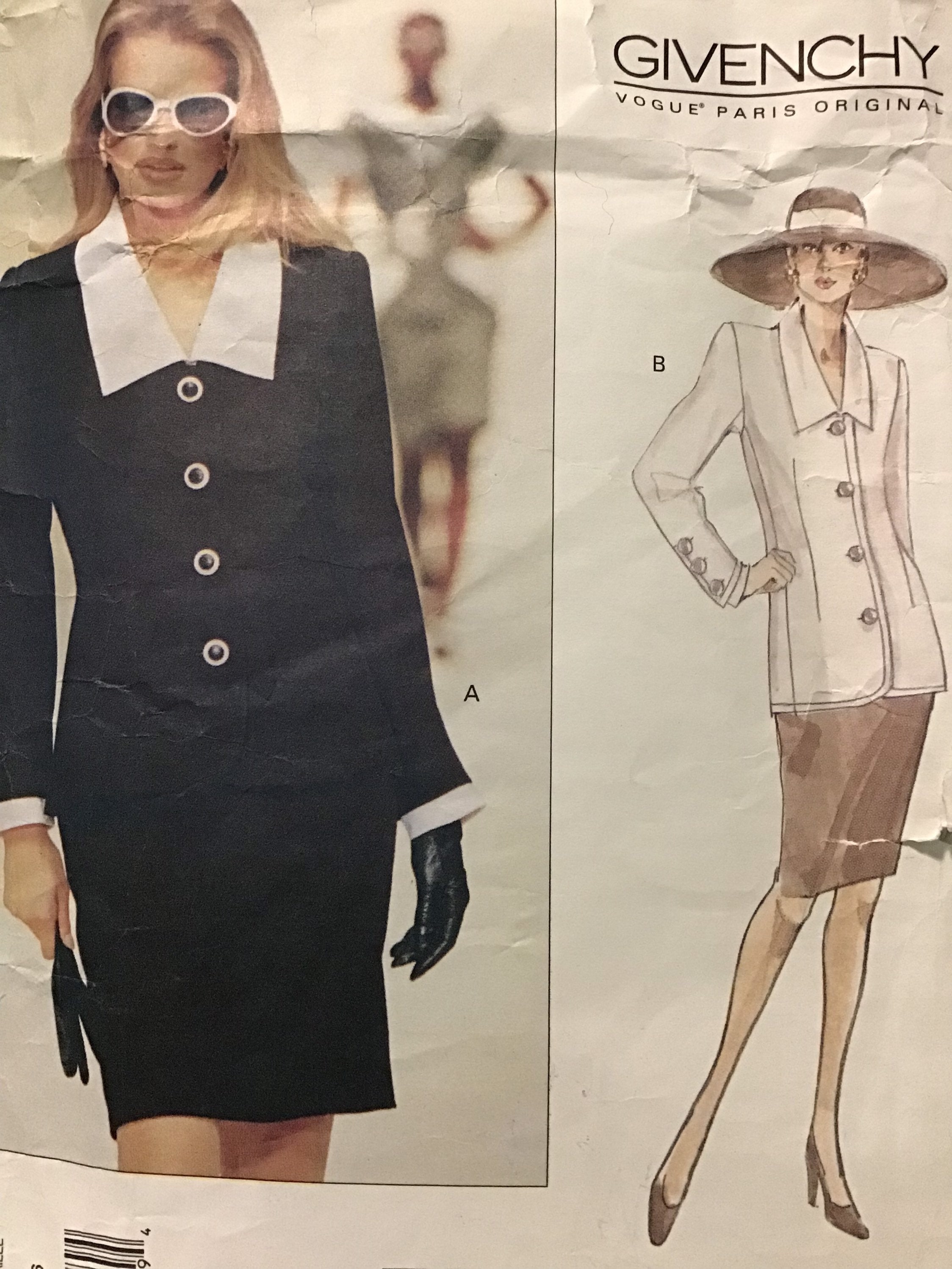 Sewing Pattern Vogue 1298 Givenchy Women's Fitted Lined - Etsy