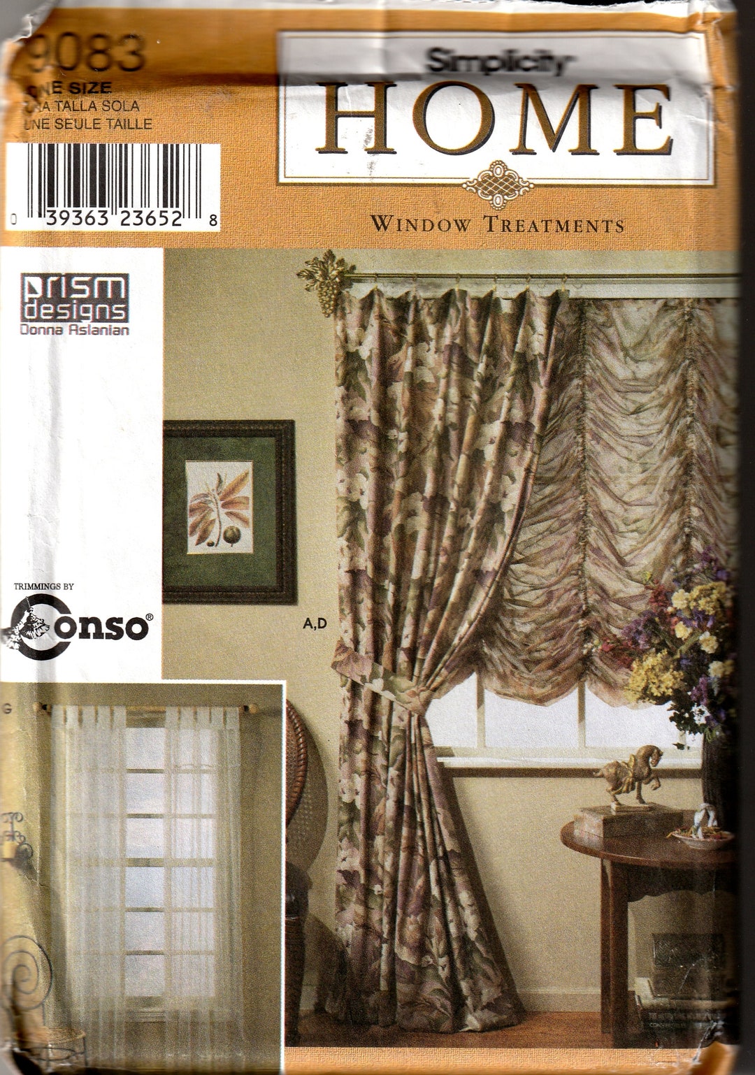 Sewing Pattern Simplicity 9083 Window Treatments, One Size, Uncut - Etsy